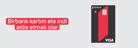 Birbank - İlk rəqəmsal bank